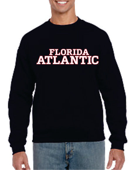 Crew Neck Sweatshirt with printed FAU (Logo 5 New) – It's Owl Time